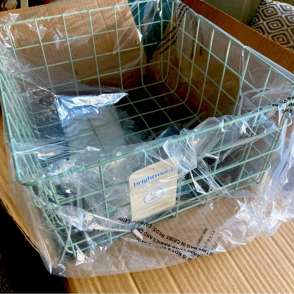 Brightroom | Storage & Organization | 3 Tealaqua Wire Bin | Poshmark